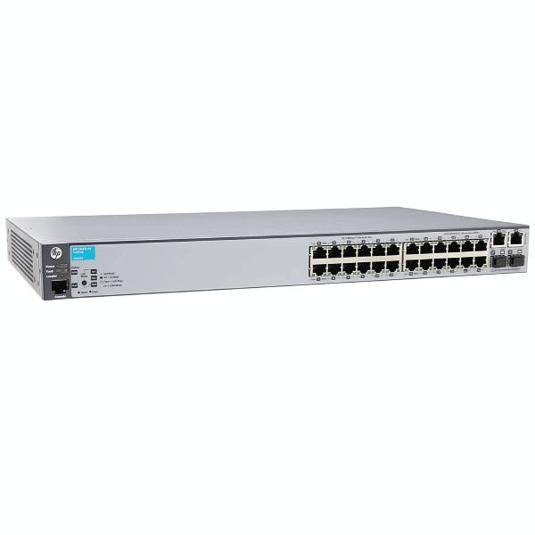 Refurbished HP E2620-24 J9623A 24 Port 10/100 + 2 x Gigabit + 2 x SFP ...