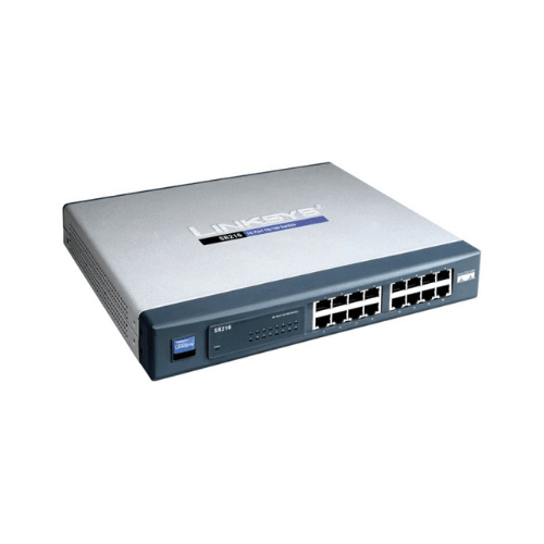 Refurbished Linksys SR216 16-Port Switch: Budget-Friendly – Reboot IT
